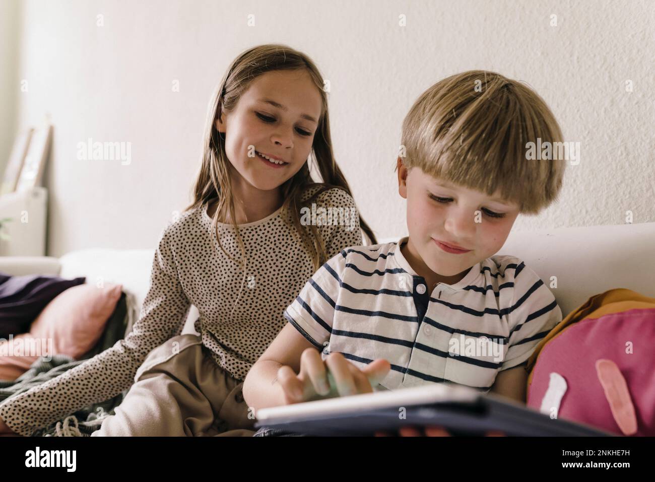 Brother sister sibling connection hi-res stock photography and images ...