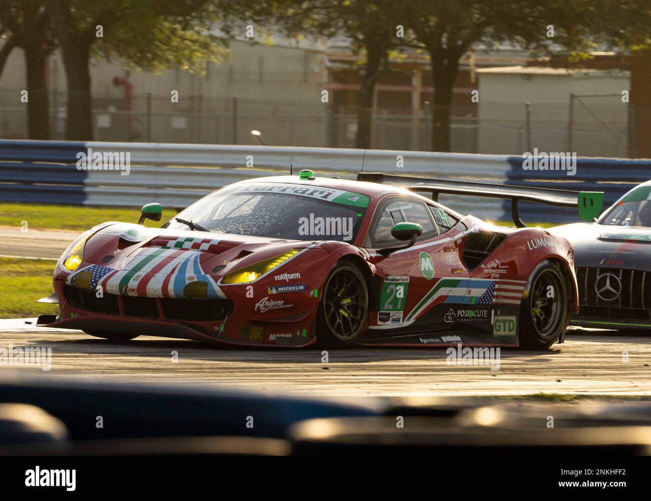 SEBRING, FL - MARCH 19: 3rd place winner of GTD Ferrari 488 GT3 driver ...