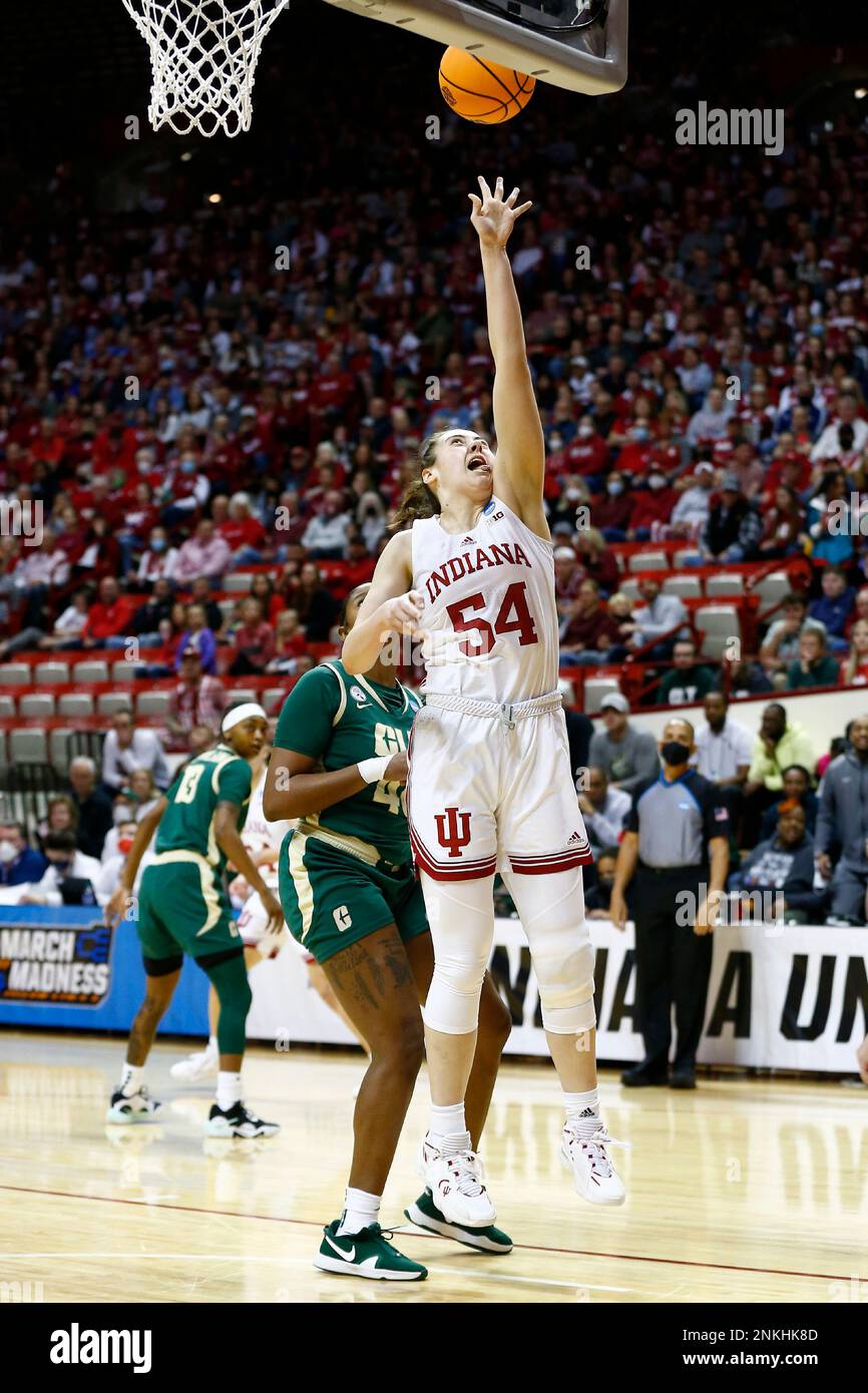 BLOOMINGTON, IN - MARCH 19: Indiana Hoosiers forward Mackenzie Holmes ...