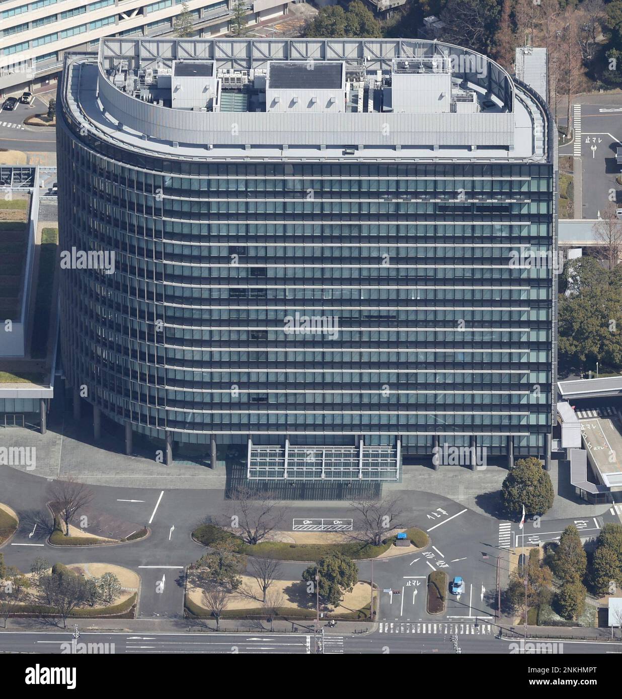 An aerial photo shows the headquarters of Toyota Motor Co. in Toyota ...