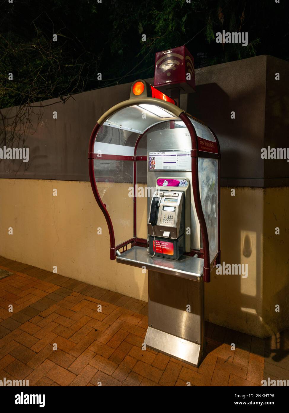 Telstra phone booth and smart payphone, now free to use, in Armidale in ...
