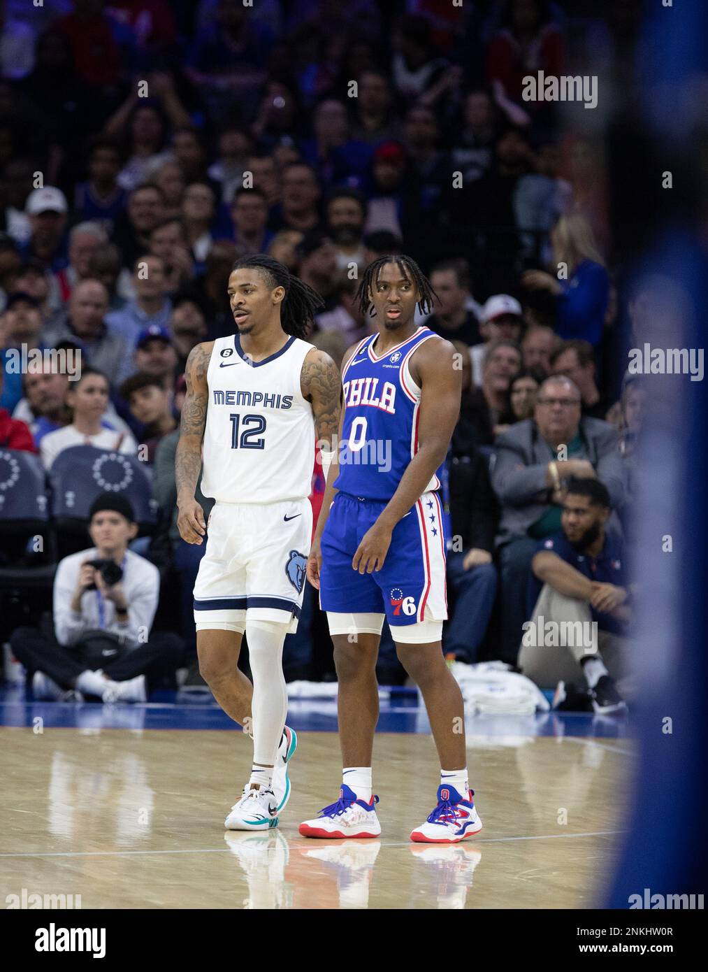 Ja morant tyrese maxey hi-res stock photography and images - Alamy