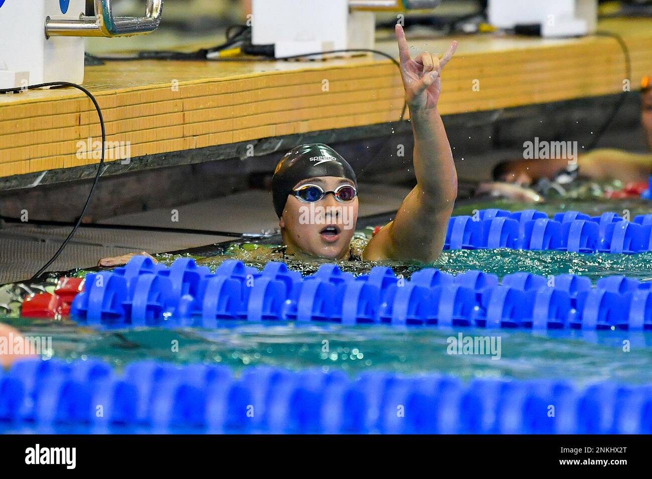 ATLANTA, GA - MARCH 17: Texas swimmer Erica Sullivan reacts after a ...