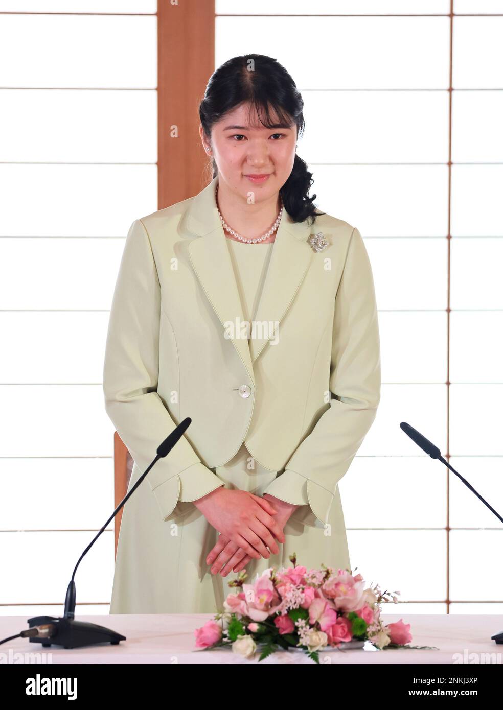 Japanese Princess Aiko (Princess Toshi / Toshinomiya), a daughter of ...