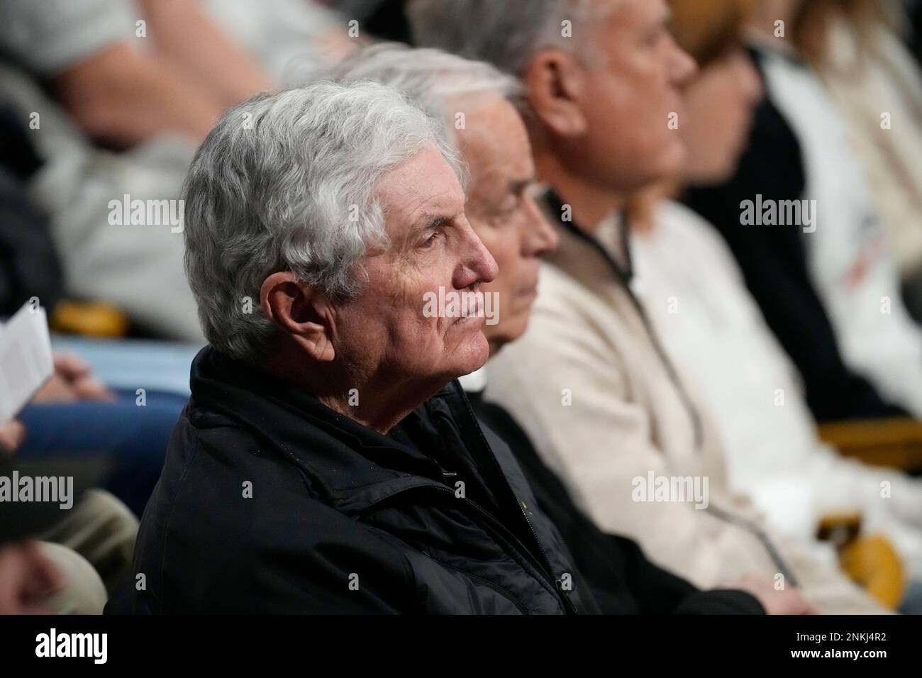 Retired Colorado head football coach Bill McCartney looks on in the ...