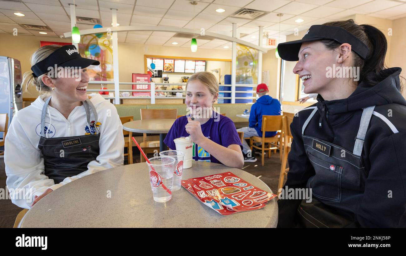 IMAGE DISTRIBUTED FOR WENDY'S - University of Kansas volleyball player ...