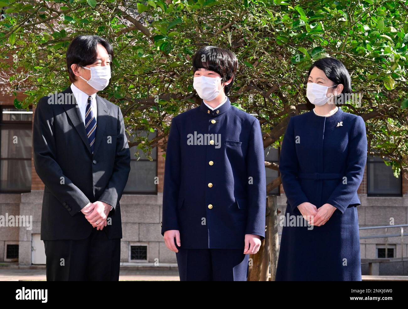 Prince Hisahito of Akishino accompanied by his parent Crown Prince ...