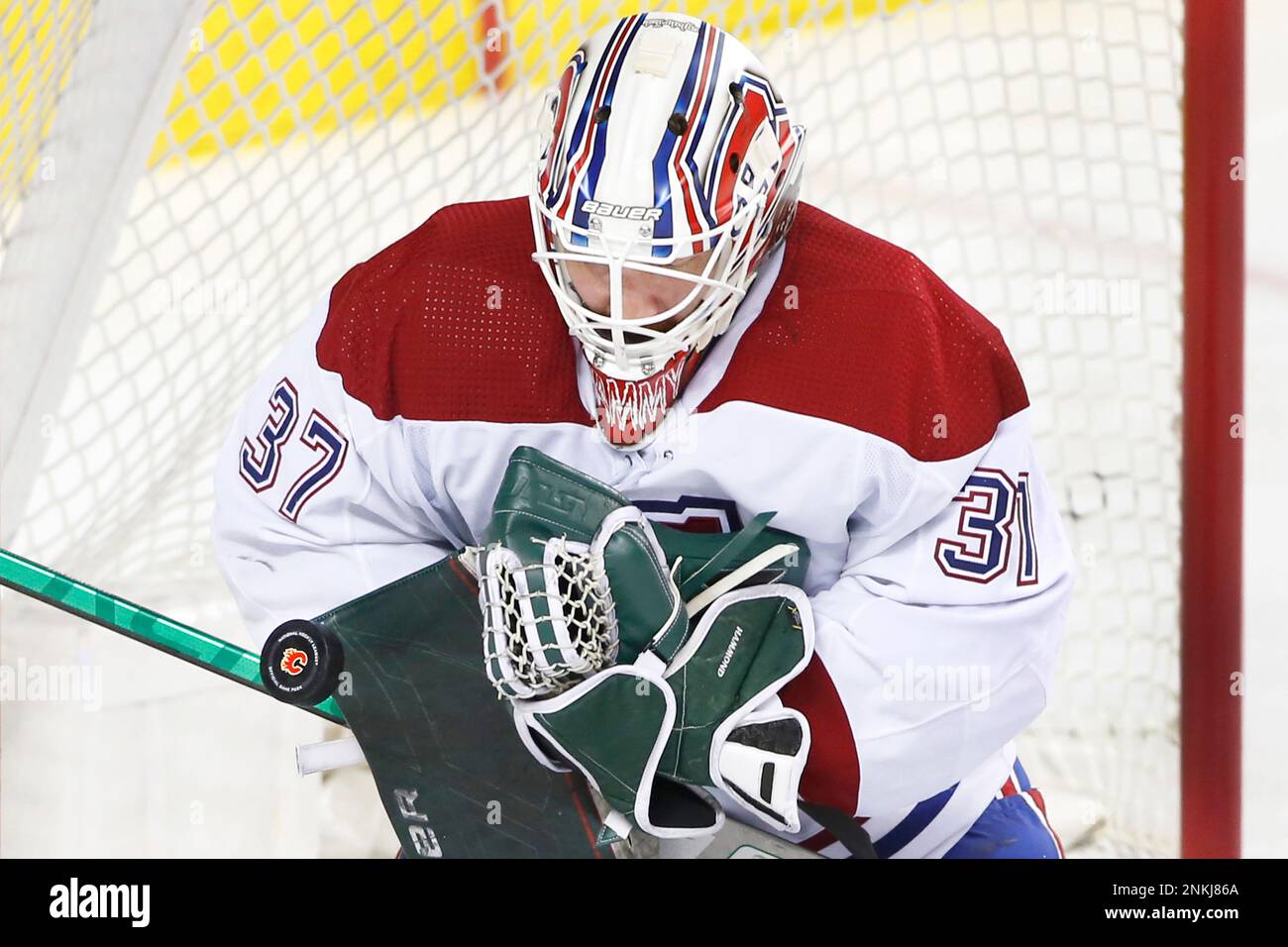 NHL profile photo on Montreal Canadiens goalie Andrew Hammond at a game ...