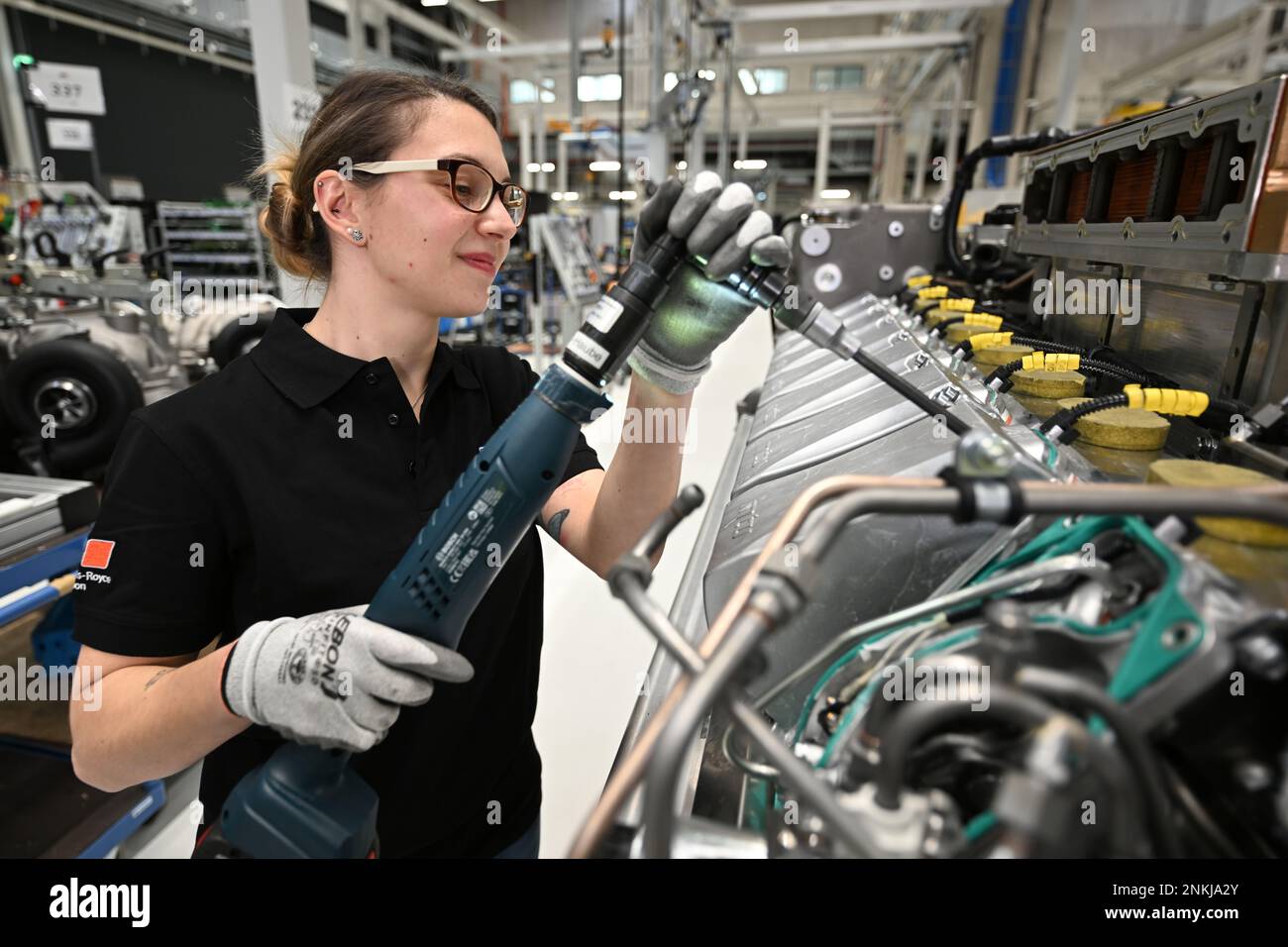 Kluftern Bei Friedrichshafen, Germany. 22nd Feb, 2023. A Rolls Royce ...