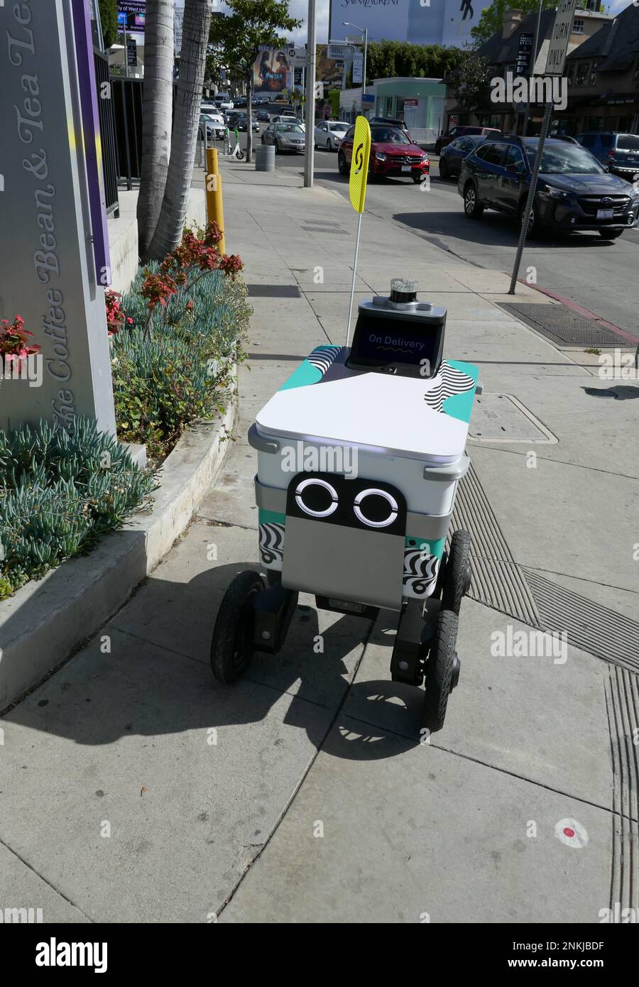 Los Angeles, California, USA 22nd February 2023 Delivery Robot on ...