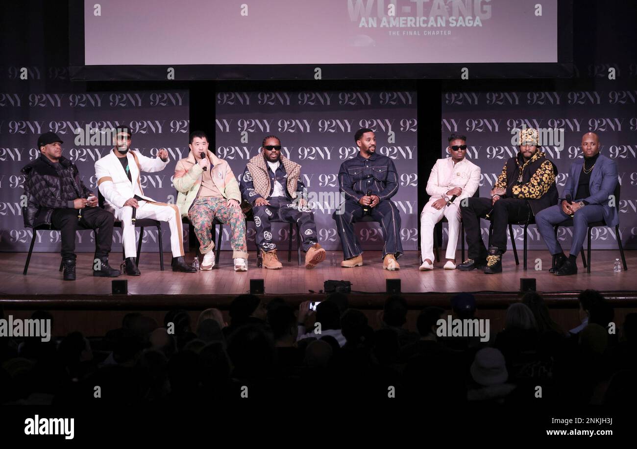 Sway Calloway, left, RZA, Alex Tse, Shameik Moore, Siddiq Saunderson ...