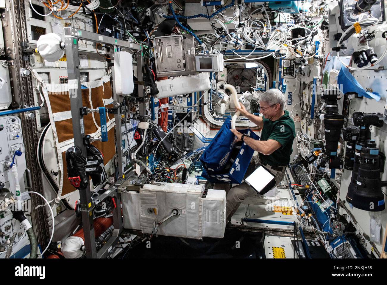 In this photo provided by NASA, astronaut and Expedition 65 Flight ...