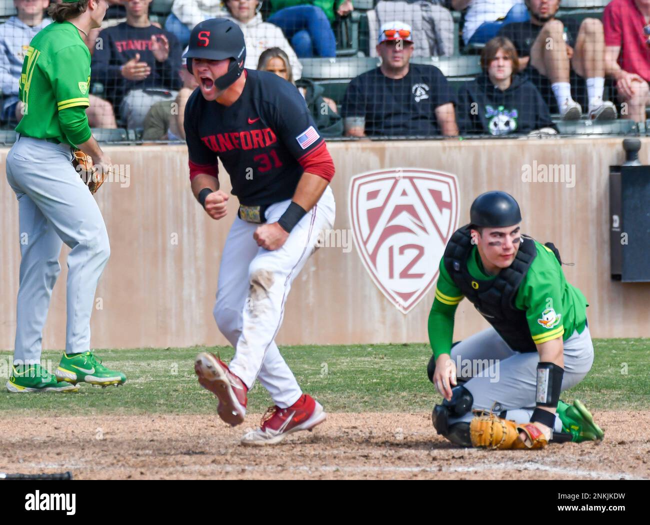 STANFORD, CA - MARCH 13:Stanford Cardinal infielder Carter Graham (31 ...
