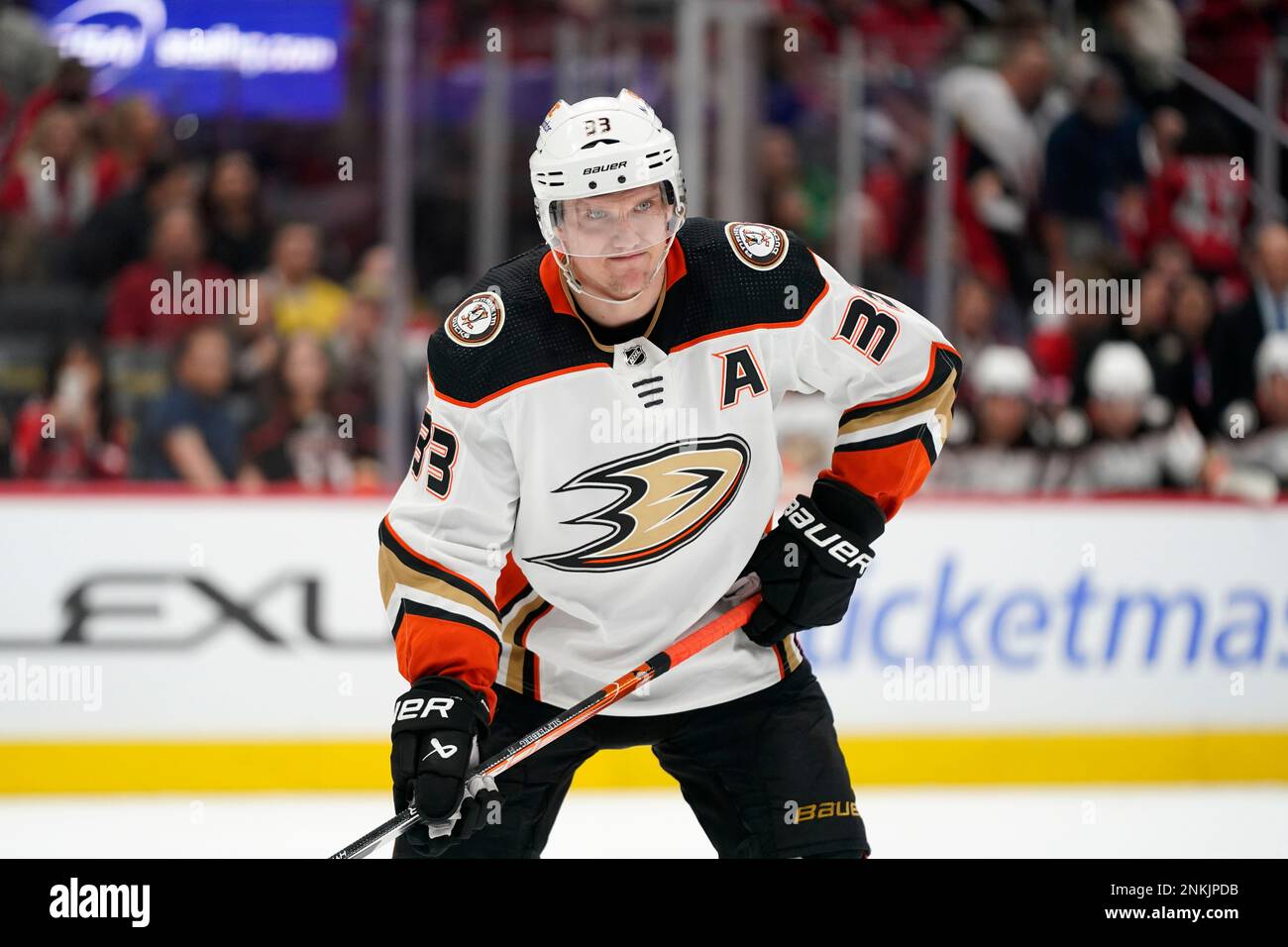 Anaheim Ducks right wing Jakob Silfverberg skates in the second period ...