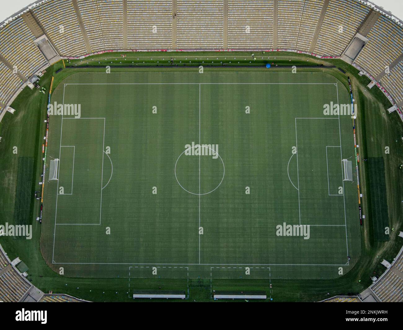 RJ - Rio de Janeiro - 03/12/2022 - MARACANA/NEW LAWN - Aerial view of the Maracana stadium after ...
