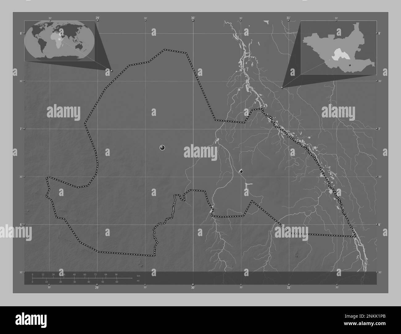 sudan location showing rivers