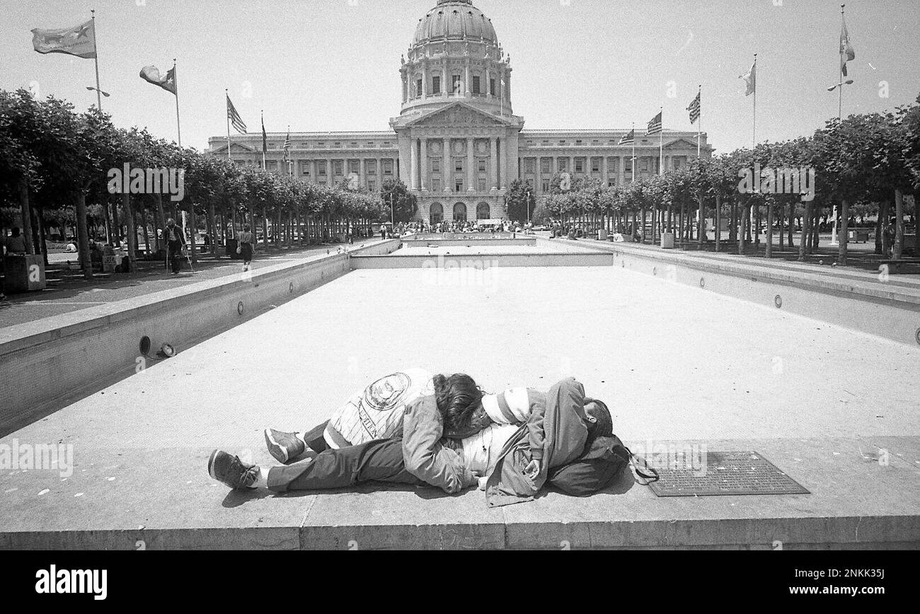 Tent City party at Civic Center Plaza, Photos shot 7/7/1989 (Bryan Moss ...