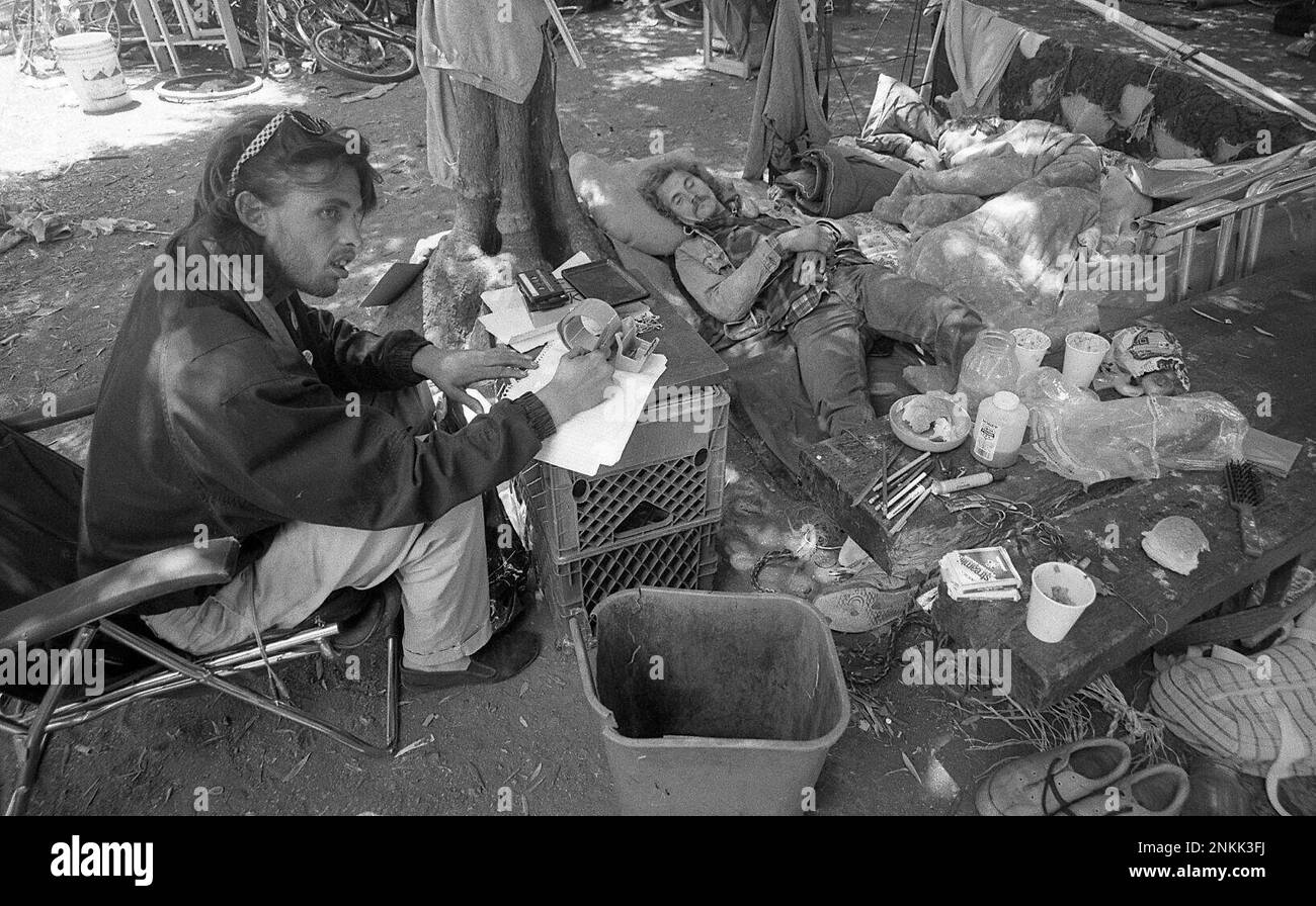 Tent City party at Civic Center Plaza, Photos shot 7/7/1989 (Bryan Moss ...