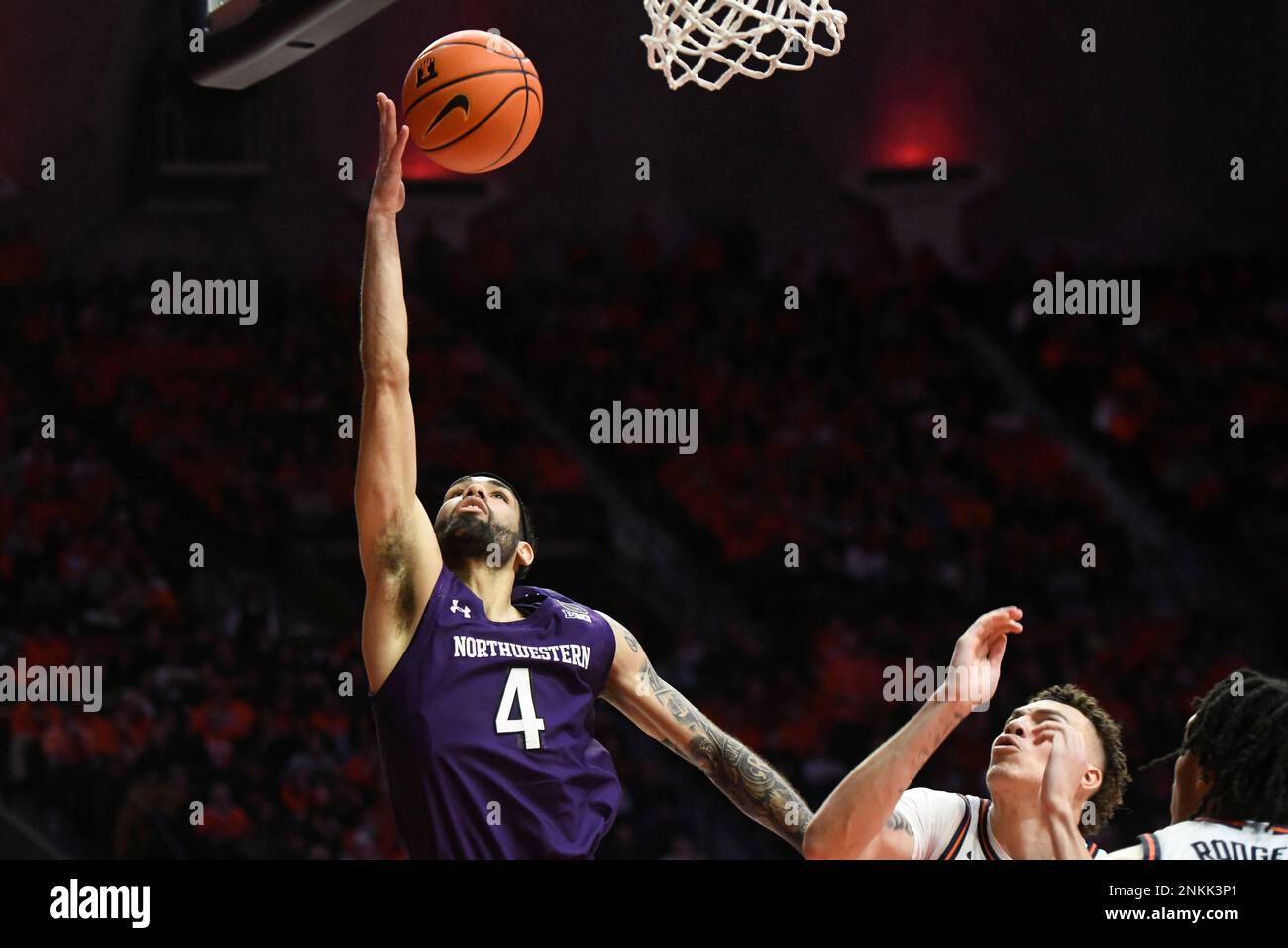 Northwestern's Boo Buie (0) shoots during the second half of the team's ...