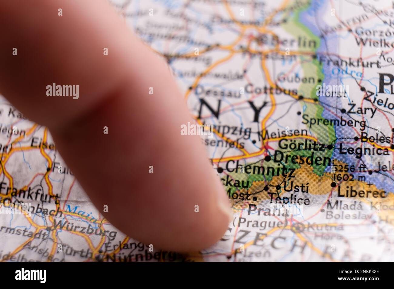 Map of the czech republic hi-res stock photography and images - Alamy