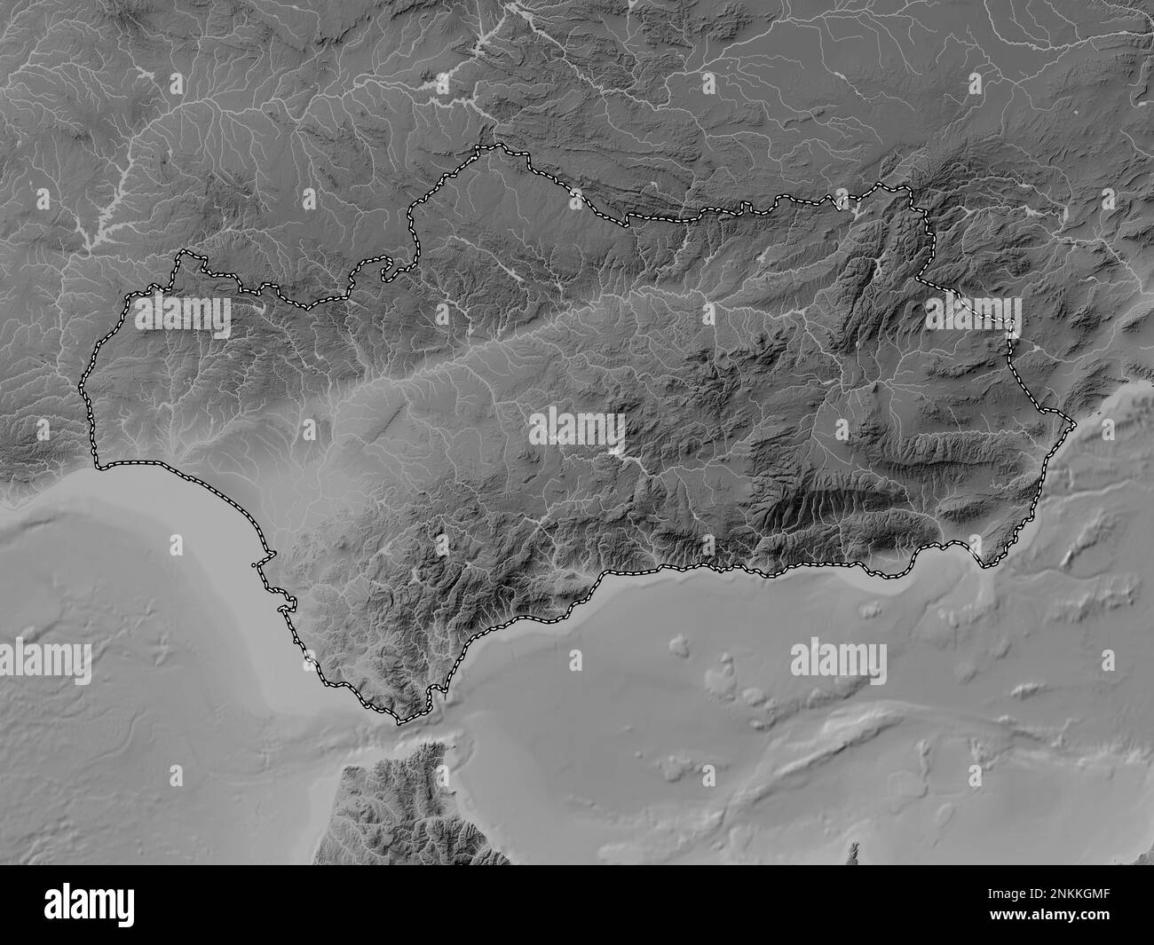 Map of cieza spain Black and White Stock Photos & Images - Alamy