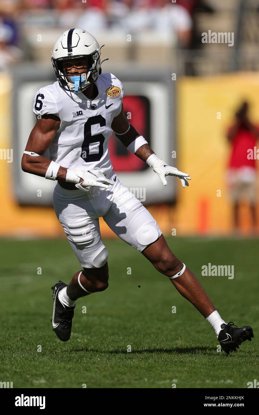 Penn State cornerback Zakee Wheatley (6) takes a defensive position ...