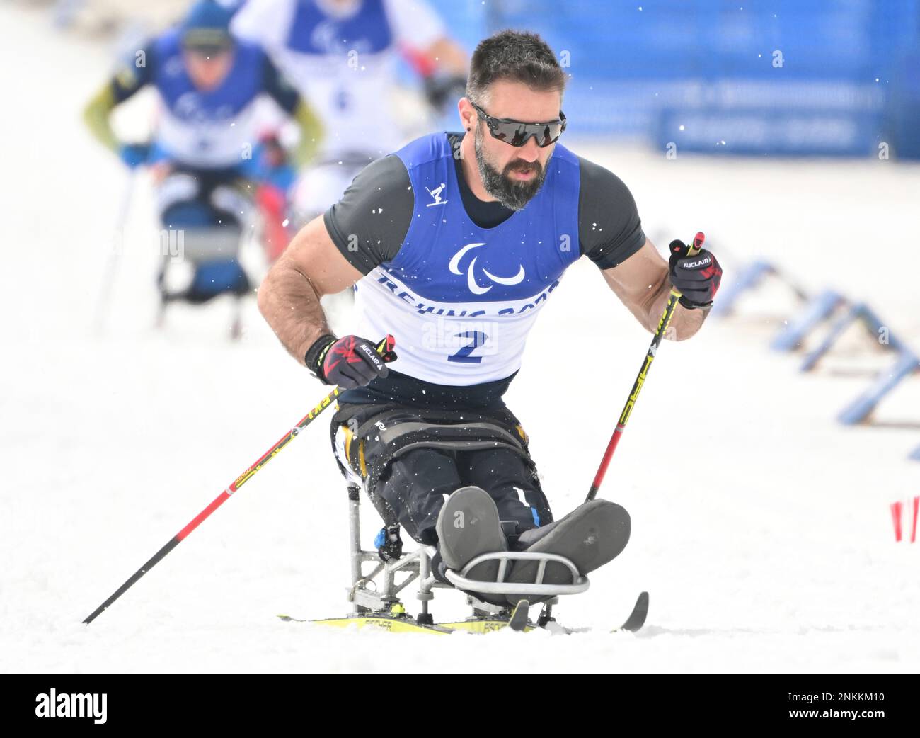 Canadian Collin CAMERON competes during the Men's Sprint Sitting Final ...