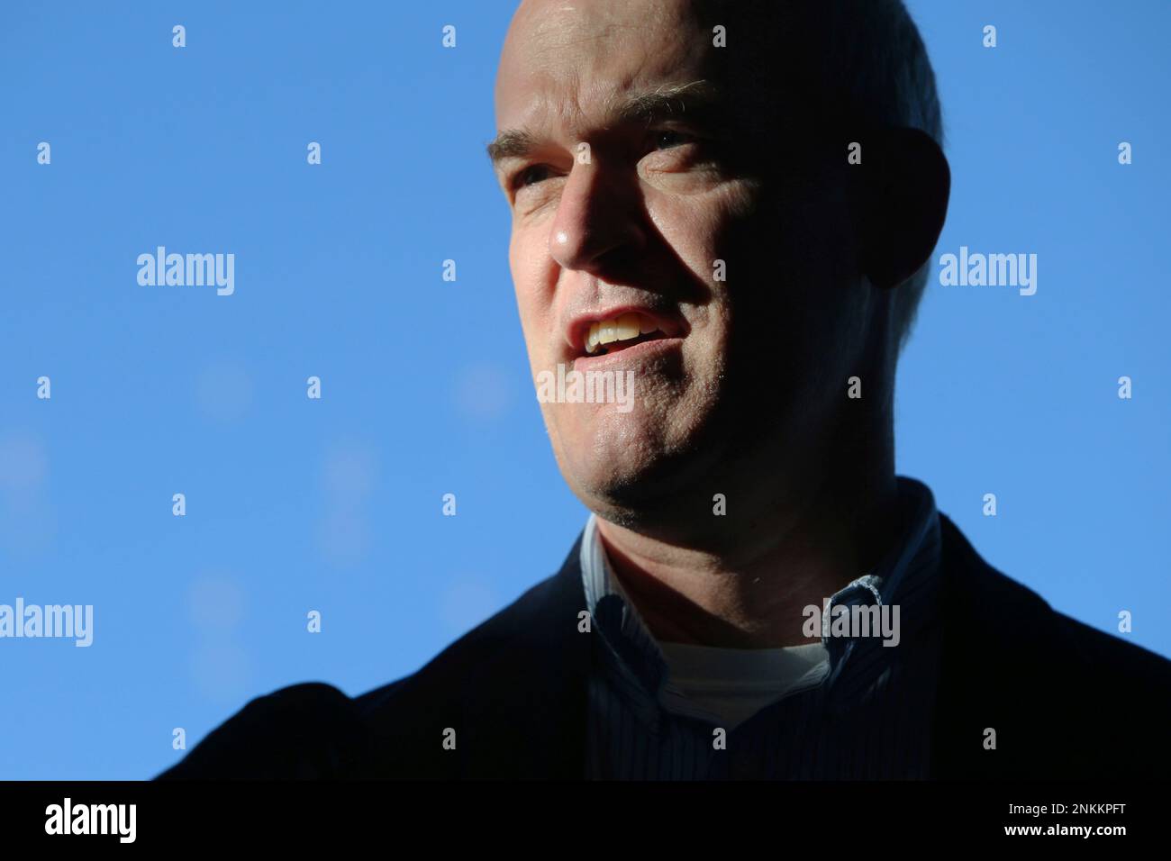 Rep. Rick Larson (WA-2) speaks during an opening ceremony before ...