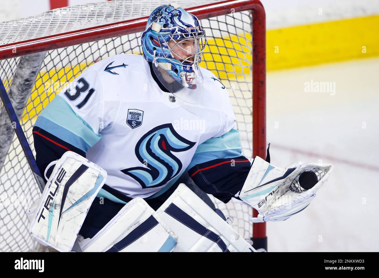 NHL profile photo on Seattle Kraken goalie Philipp Grubauer, from ...