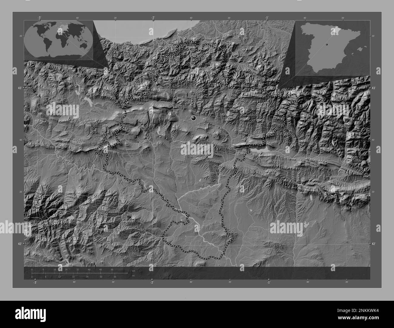 Comunidad Foral de Navarra, autonomous community of Spain. Bilevel ...