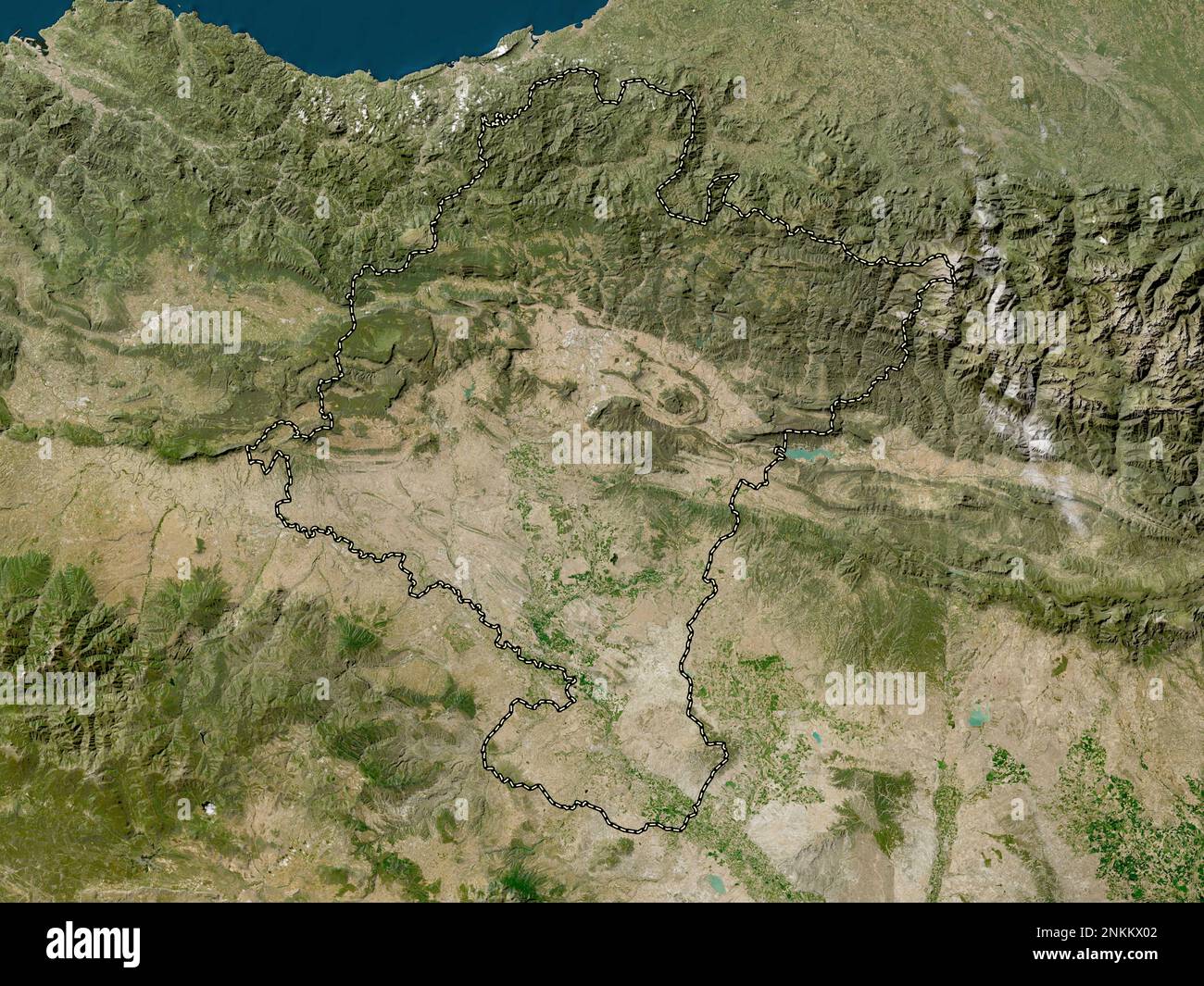 Comunidad Foral de Navarra, autonomous community of Spain. Low ...