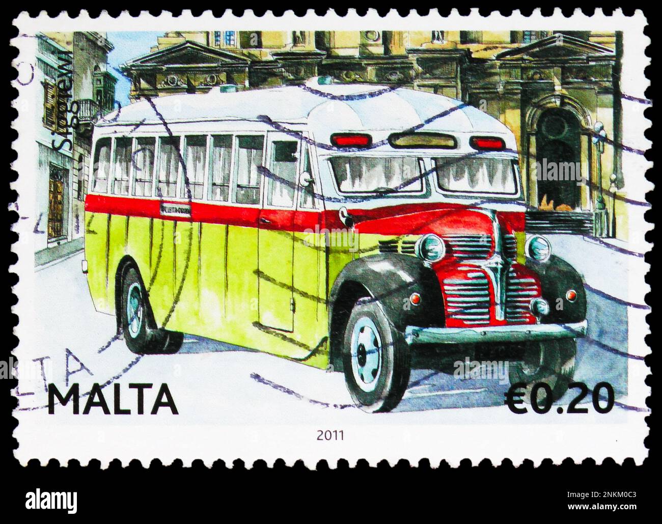 MOSCOW, RUSSIA - FEBRUARY 15, 2023: Postage stamp printed in Malta ...