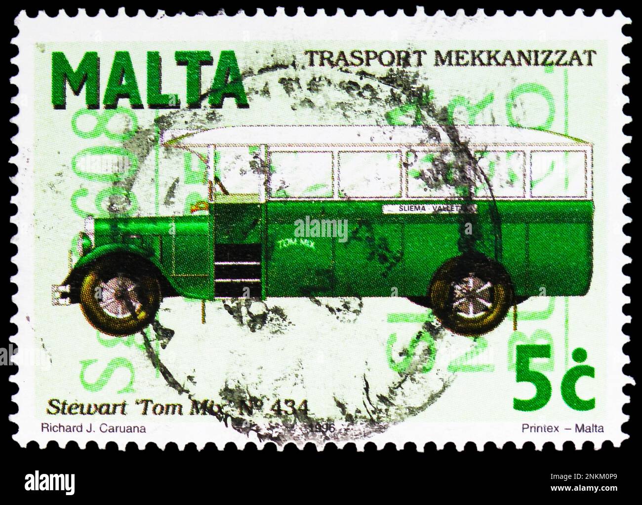 MOSCOW, RUSSIA - FEBRUARY 15, 2023: Postage stamp printed in Malta ...