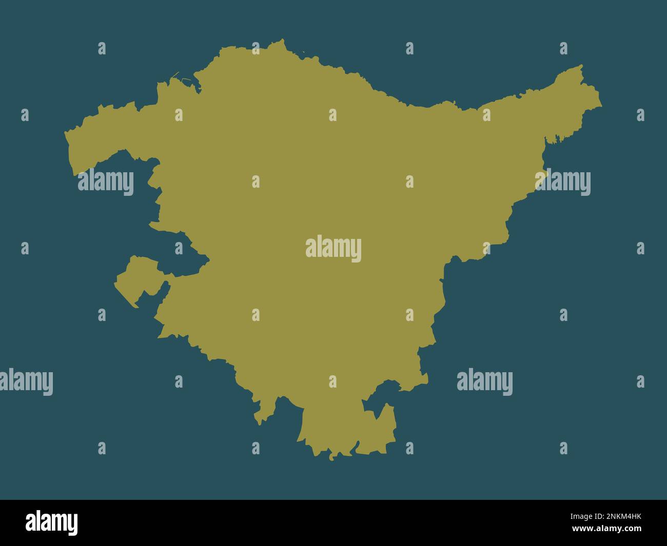 Pais Vasco, autonomous community of Spain. Solid color shape Stock ...