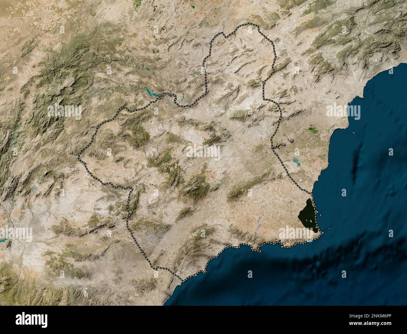 Region de Murcia, autonomous community of Spain. Low resolution ...