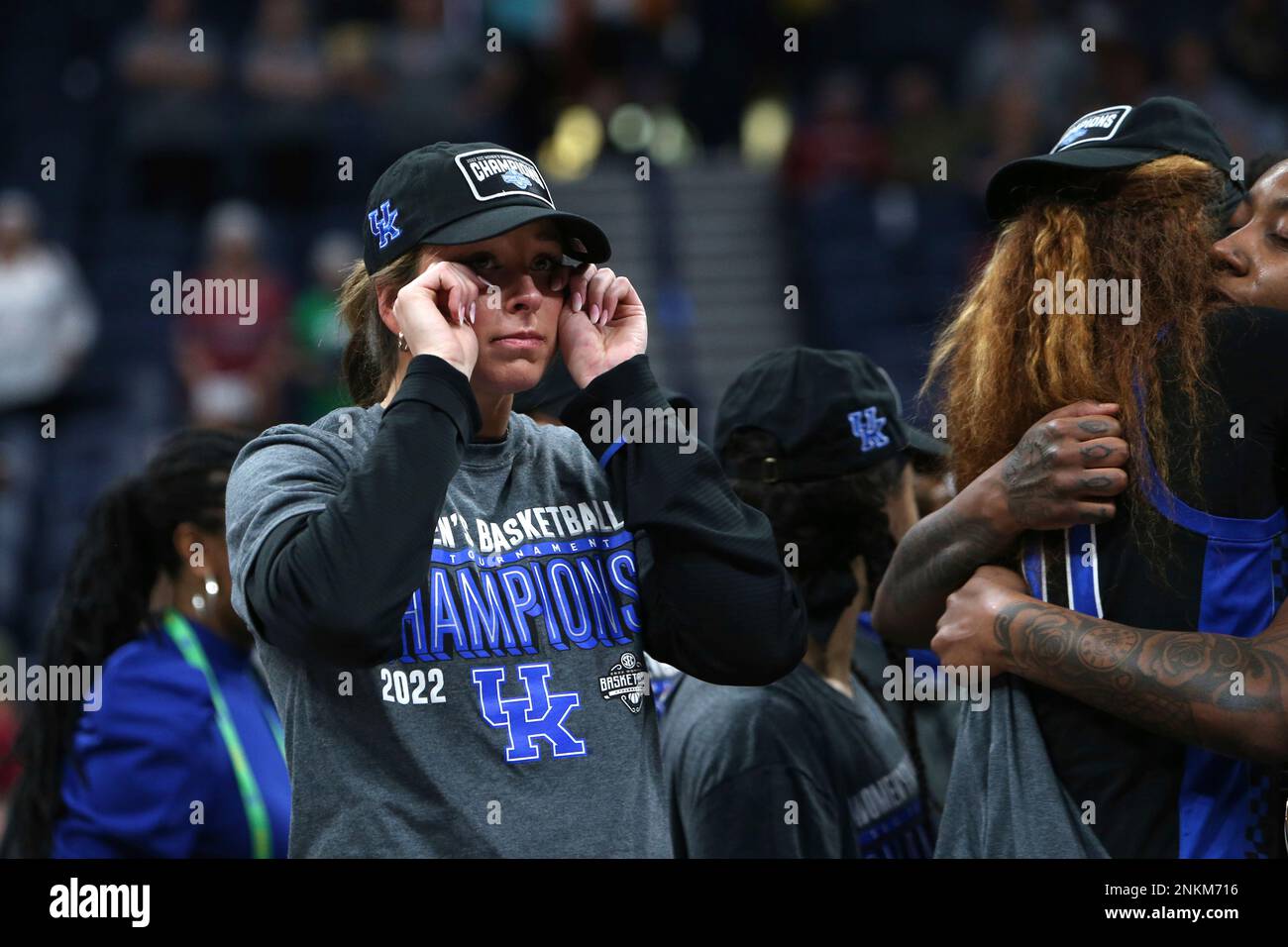 NASHVILLE, TN - MARCH 06: Kentucky Wildcats guard Blair Green (5) wipes ...