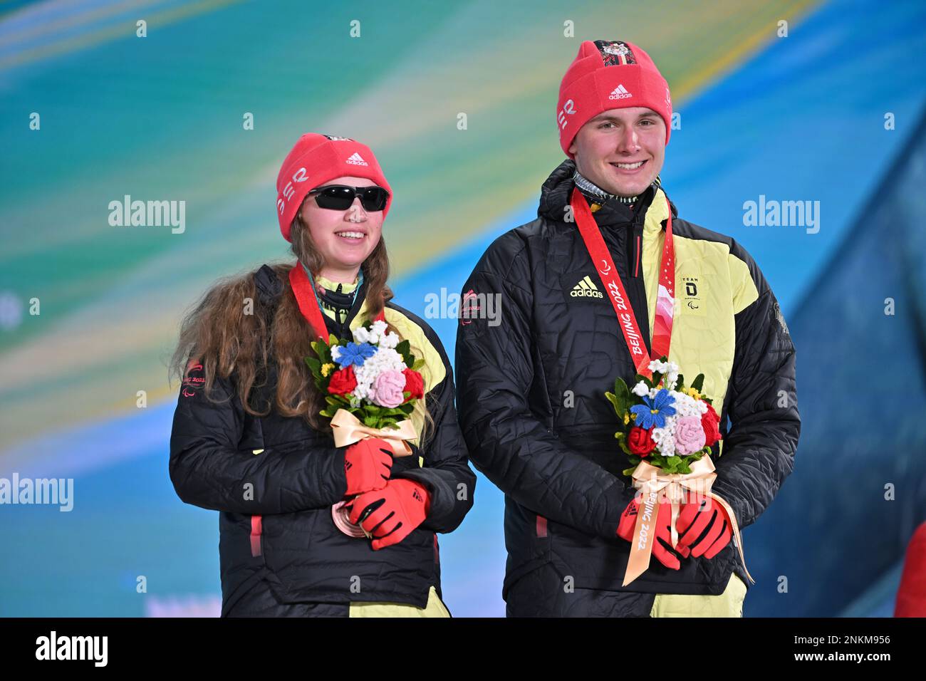 Germany's Leonie Maria WALTER and her guide STRECKER Pirmin , bronze ...