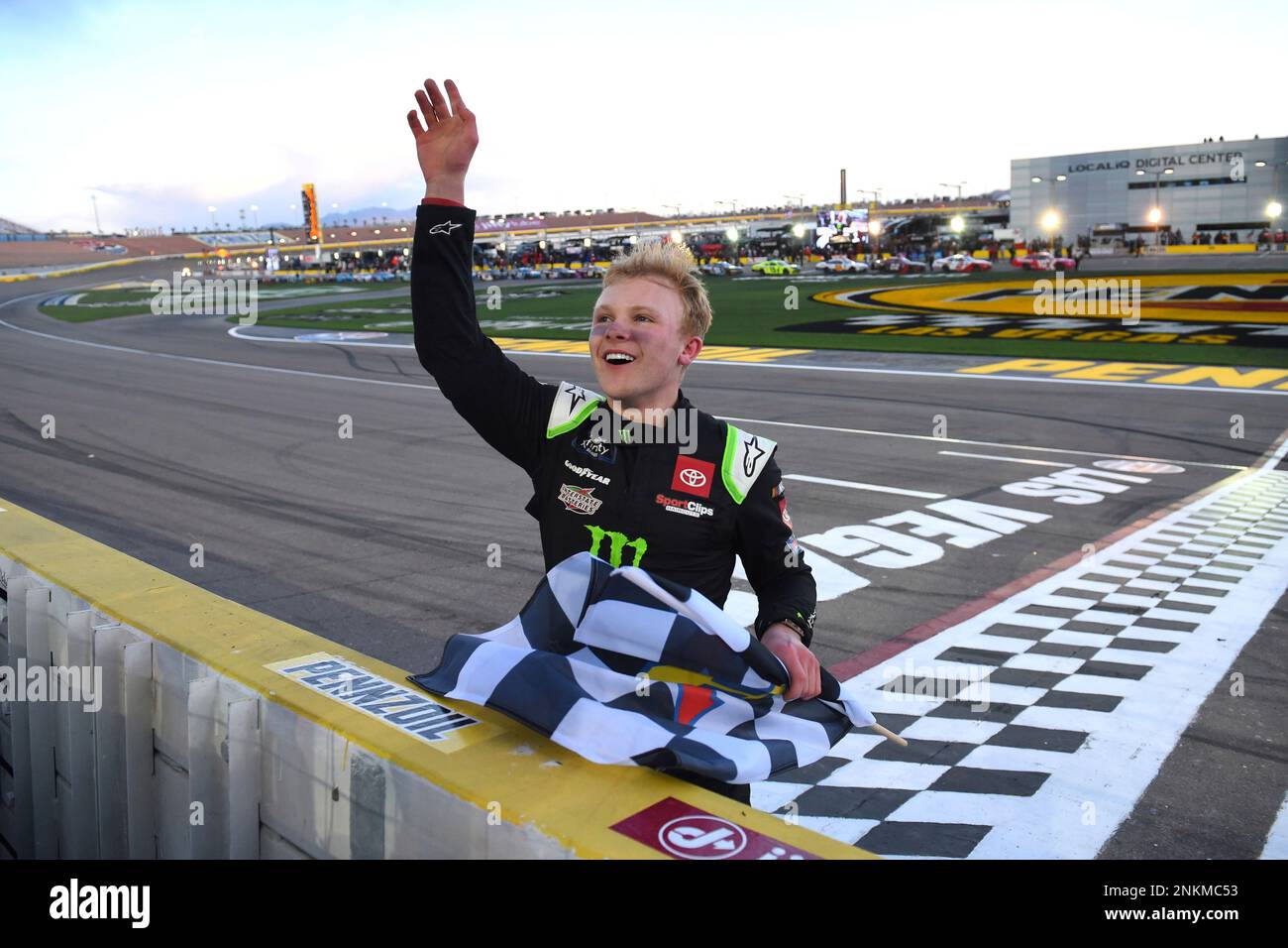 LAS VEGAS, NV - MARCH 05: Ty Gibbs (#54 Joe Gibbs Racing Monster Energy ...