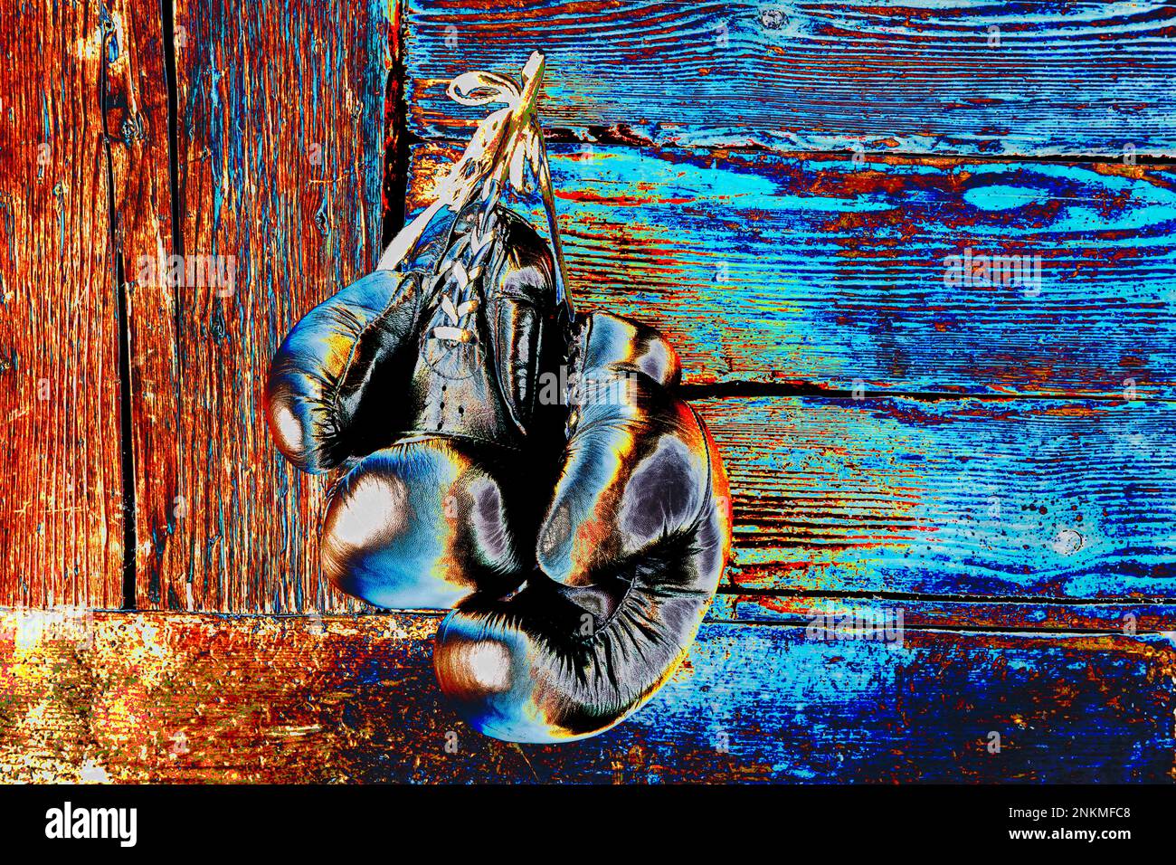 Boxing gloves in pop art style Stock Photo - Alamy