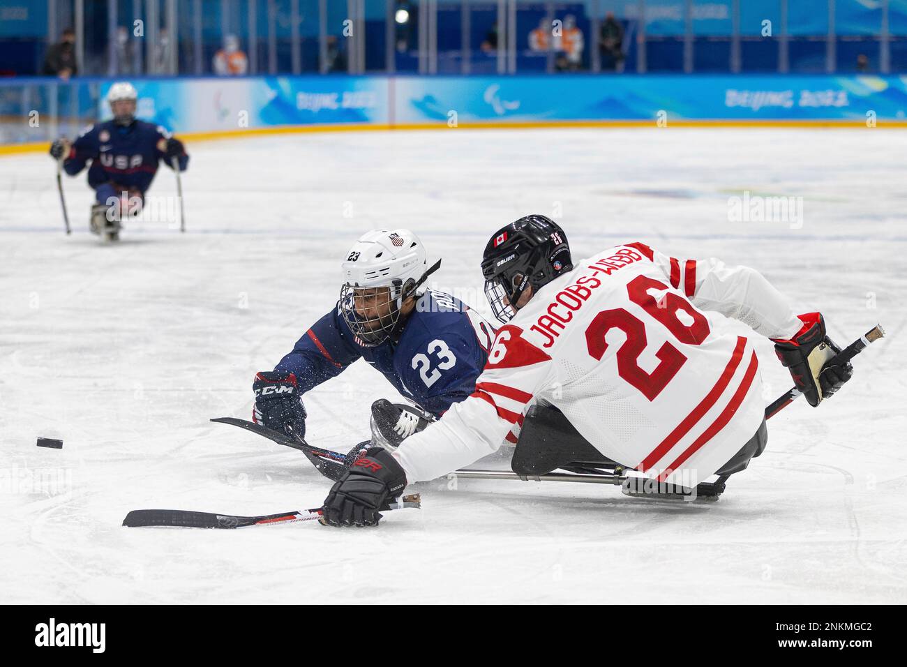 Rico Roman of the USA and Anton Jacobs-Webb of Canada compete in the ...