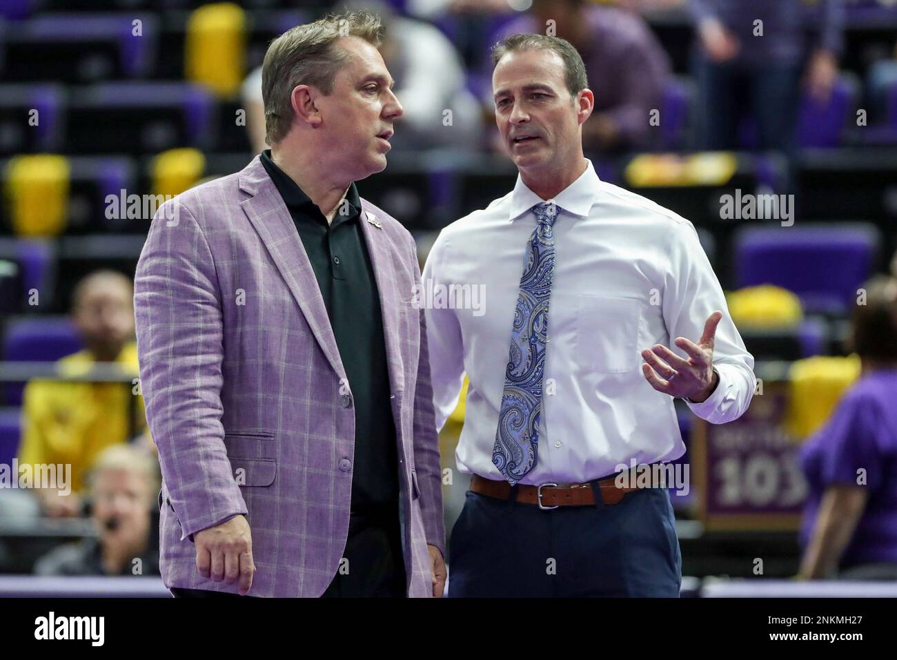 March 4, 2022: LSU Head Coach Jay Clark and Kentucky Head Coach Tim ...