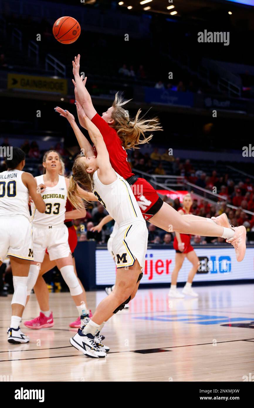 INDIANAPOLIS, IN - MARCH 04: Nebraska Cornhuskers guard Allison Weidner ...