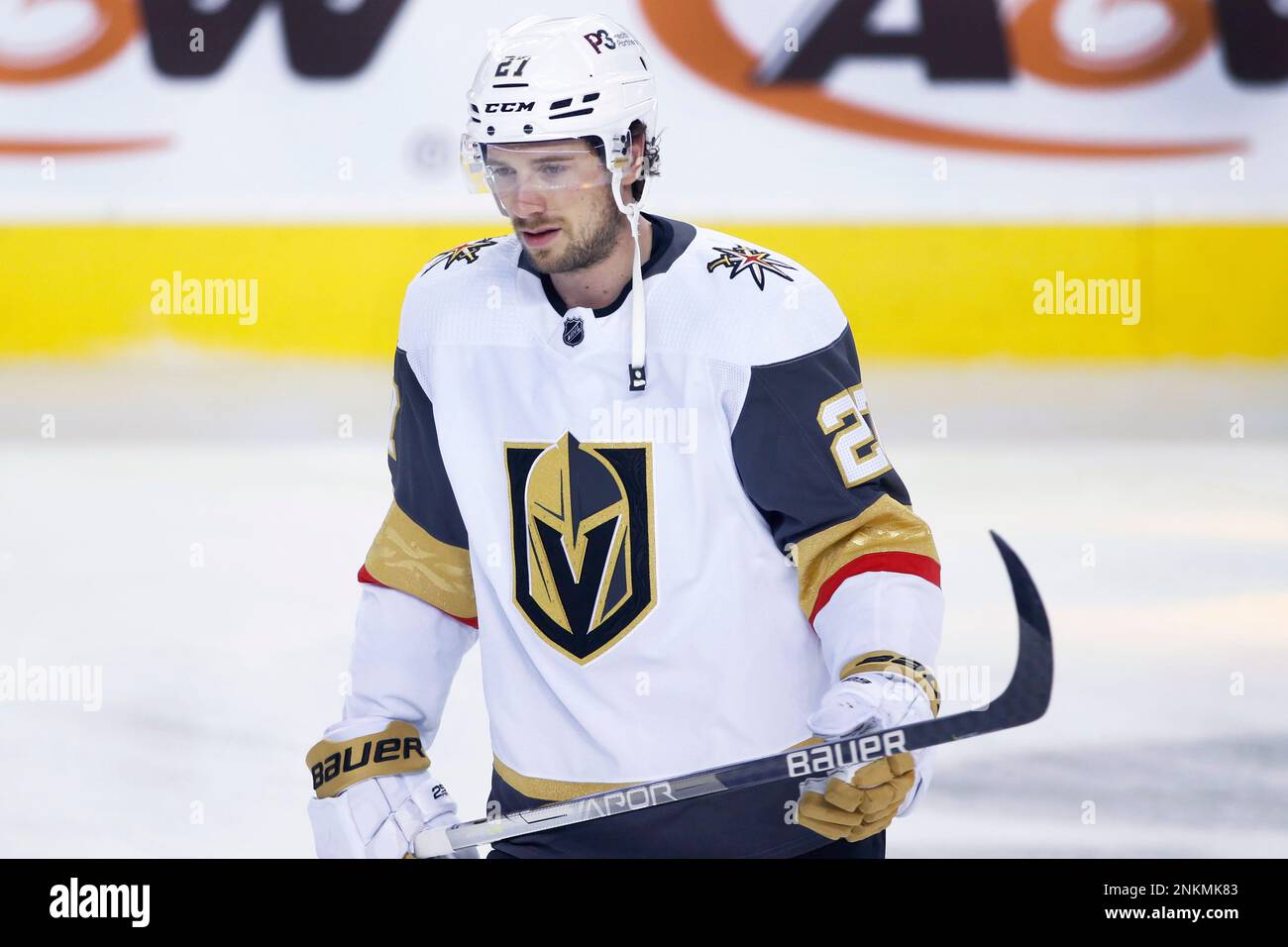 NHL profile photo on Vegas Golden Knights player Shea Theodore at a ...