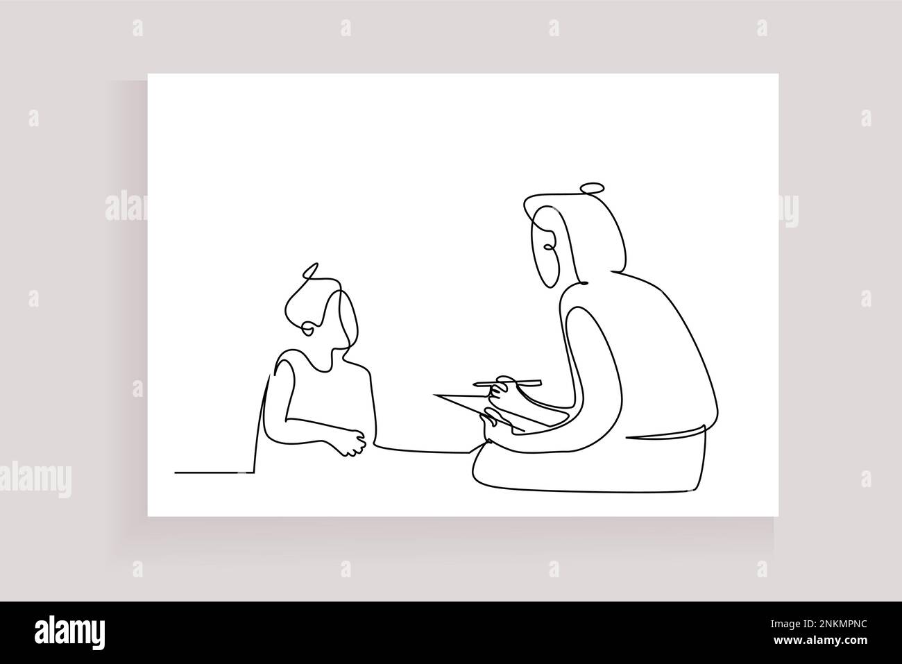 little boy primary school girl teacher together education teaching ...