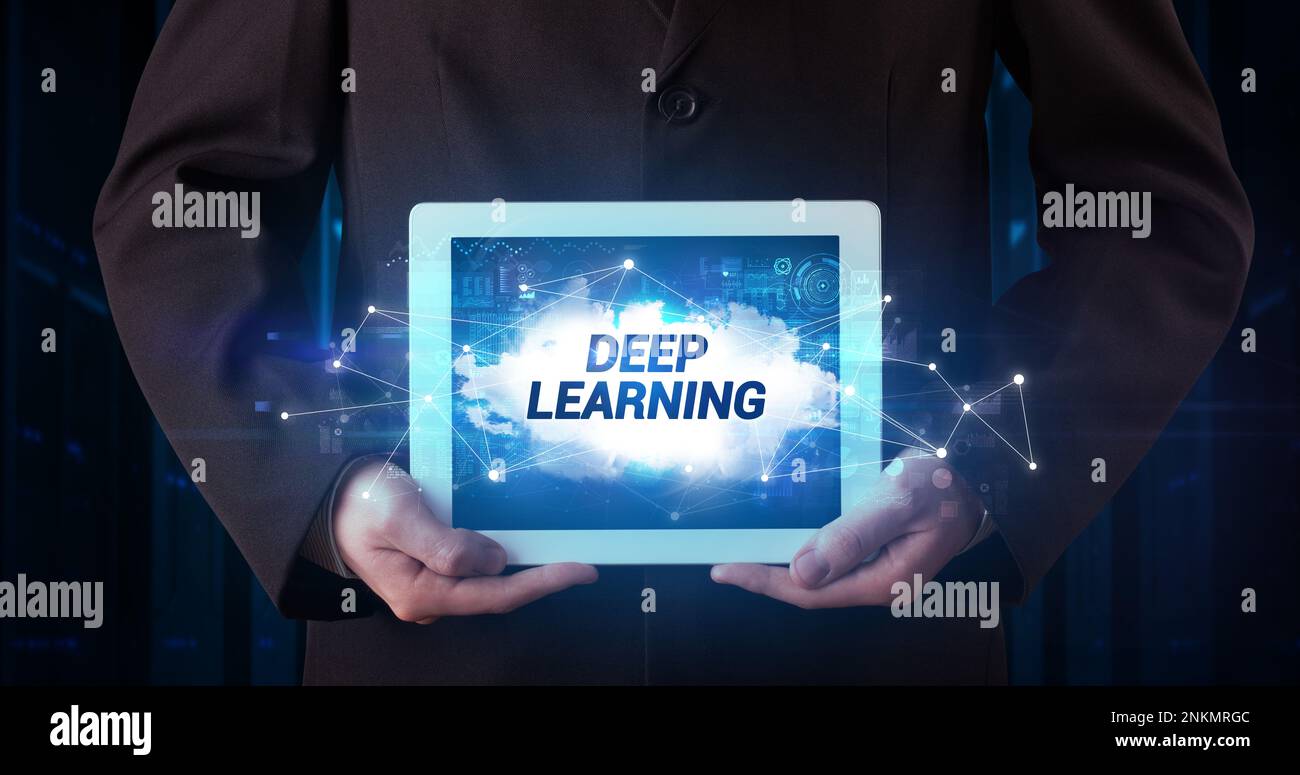 Person holding tablet, technology concept Stock Photo - Alamy