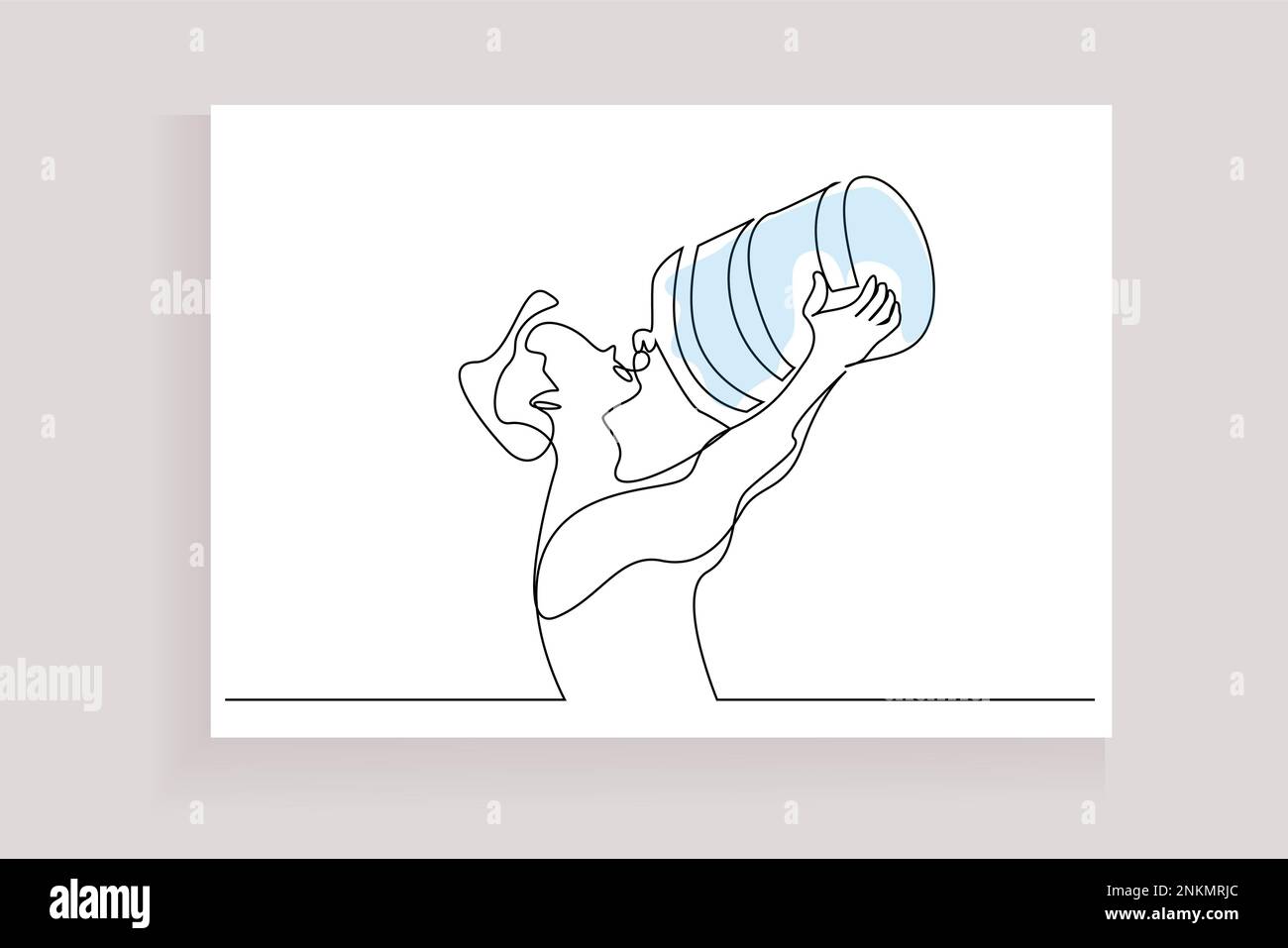 Man holding one large Stock Vector Images - Alamy