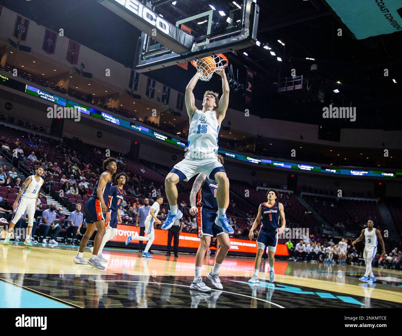 March 03 2022 Las Vegas, NV, U.S.A. San Diego center Vladimir Pinchuk ...