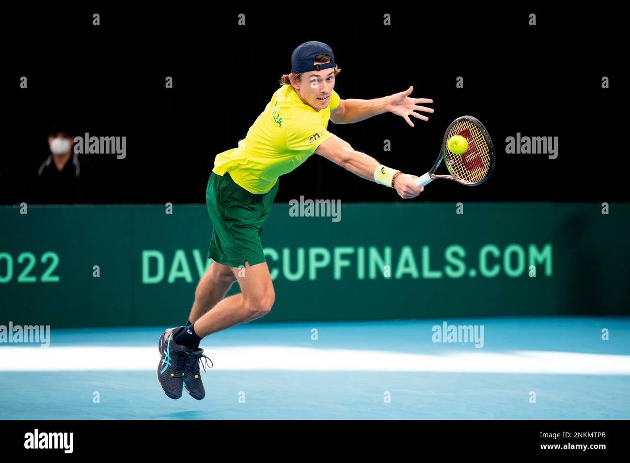 SYDNEY, AUSTRALIA - MARCH 04: Alex de Minaur of Australia hits a ...