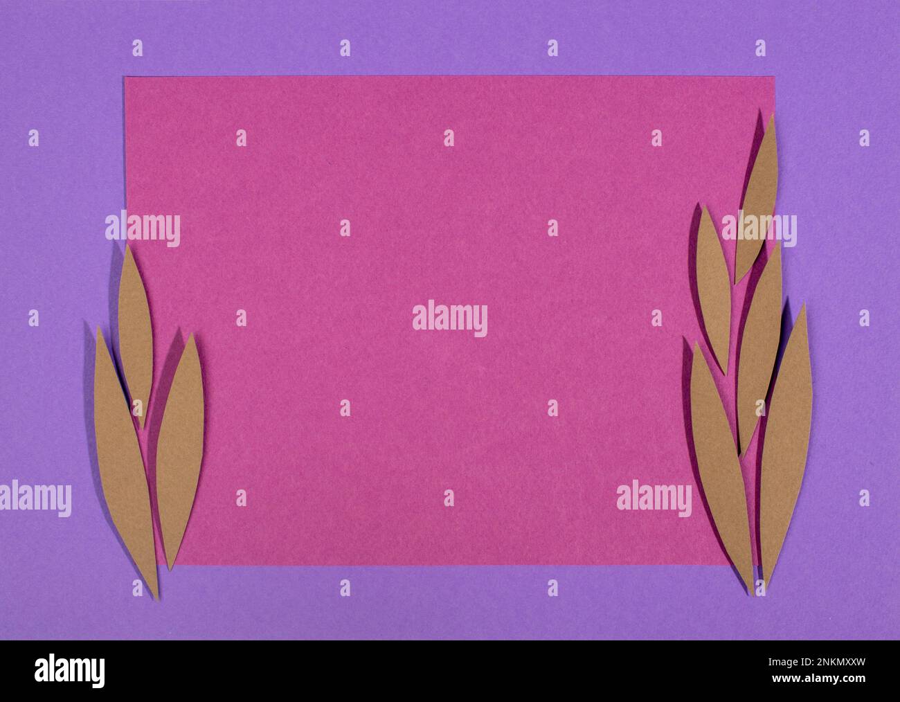 Lent background. Minimalist purple composition with empty space for ...