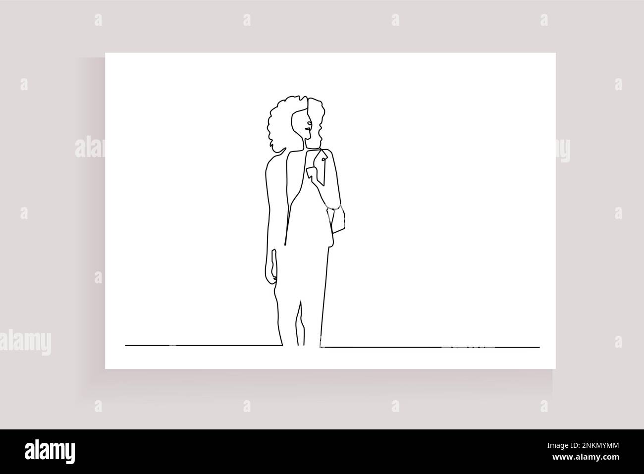 Businesswoman waiting office Stock Vector Images - Alamy